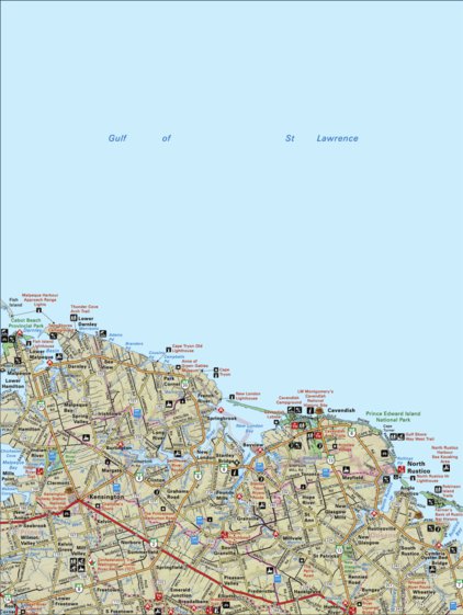 Map62 Kensington PEI - Nova Scotia Backroad Mapbook Map by Backroad ...