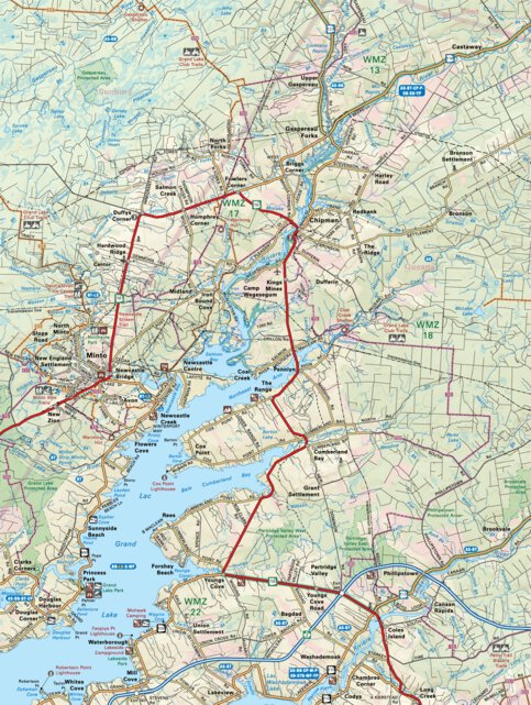 NBNB19 Minto - New Brunswick Topo Map by Backroad Mapbooks | Avenza Maps