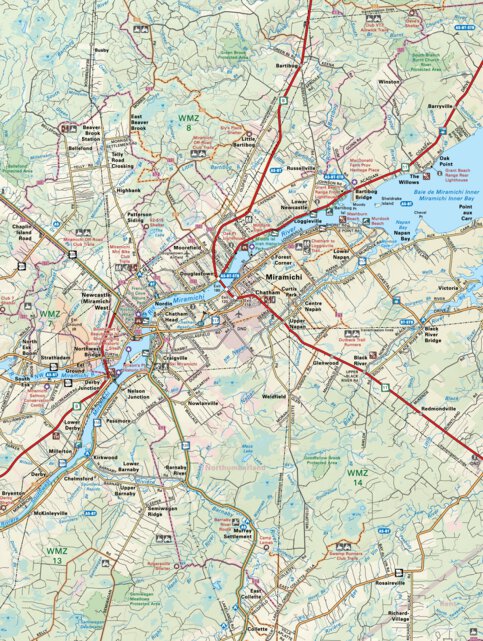 NBNB45 Miramichi - New Brunswick Topo Map by Backroad Mapbooks | Avenza ...