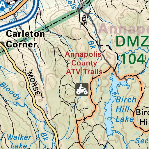 NSNS19 Bridgetown - Nova Scotia Topo Map by Backroad Mapbooks | Avenza Maps