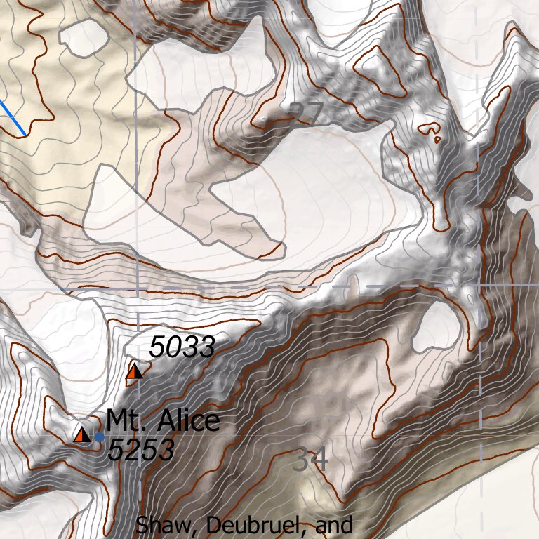 Godwin Glacier, Northern Kenai Peninsula, Alaska Map by ...