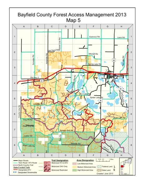 Bayfield County Forestry Access Management - Map 5 by Bayfield County ...
