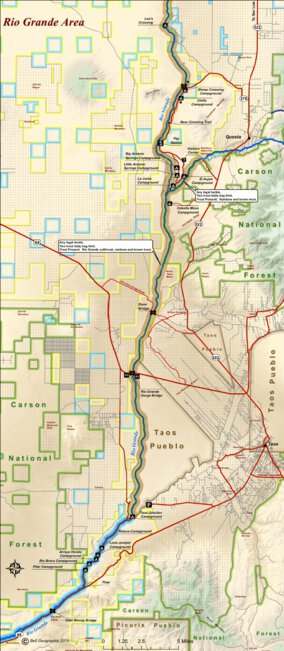 Rio Grande River, New Mexico Map by Bell Geographic | Avenza Maps