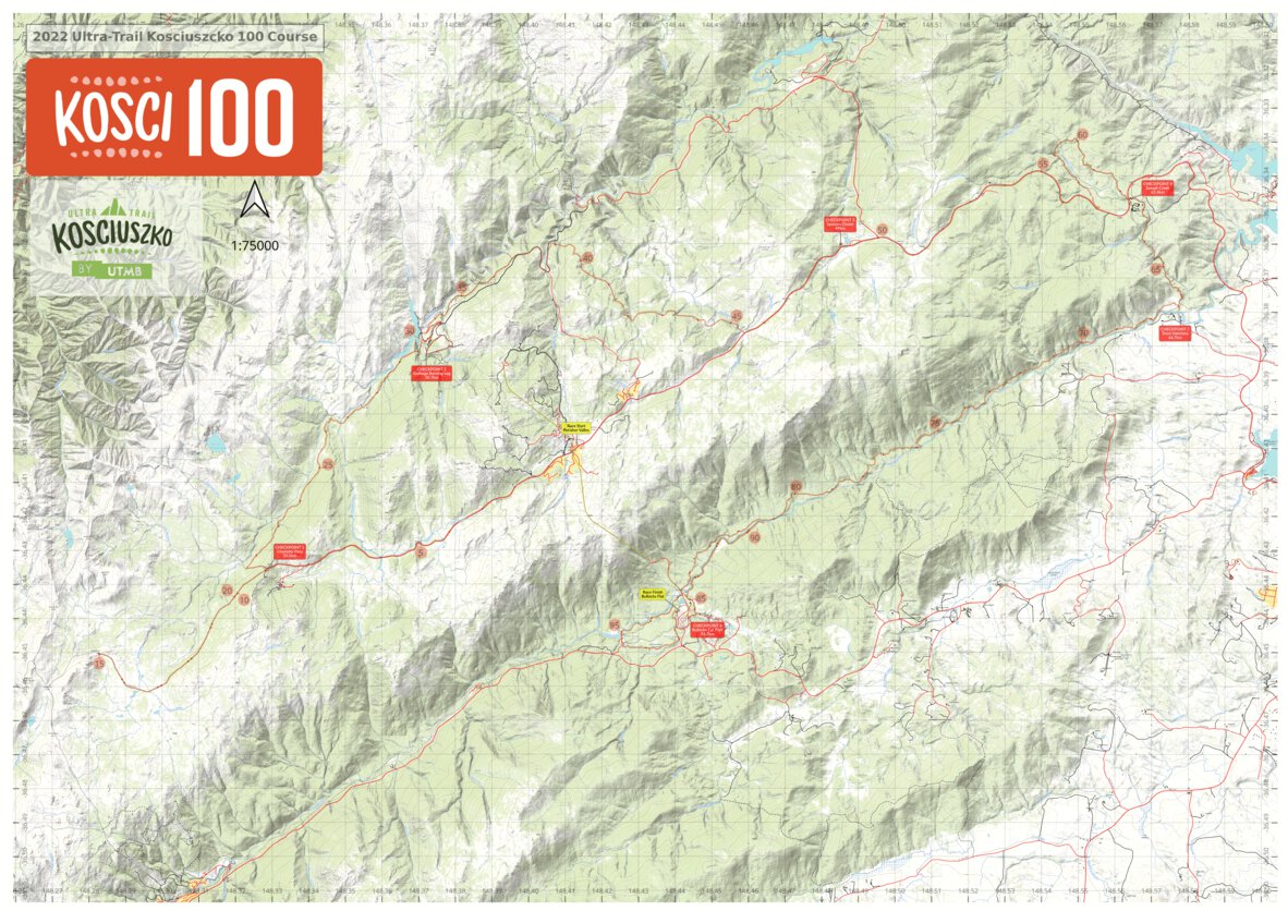 Ultra-Trail Kosciuszcko 100km 2022 Map by Bender Maps | Avenza Maps