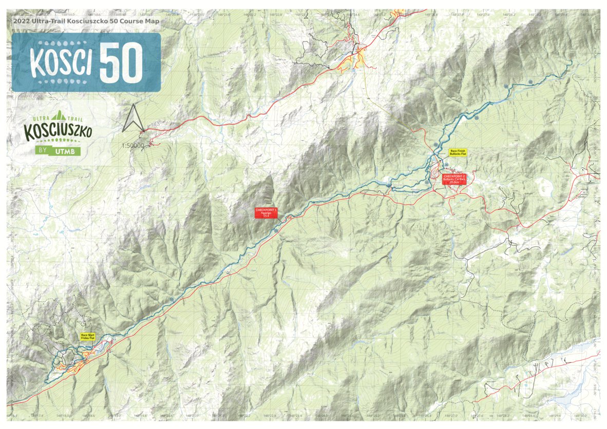 Ultra-Trail Kosciuszcko 50km 2022 Map by Bender Maps | Avenza Maps