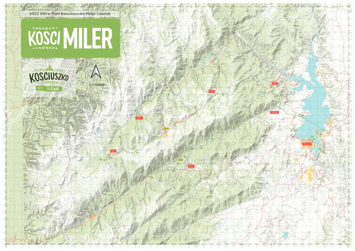 Ultra-Trail Kosciuszcko Miler 2022 Map by Bender Maps | Avenza Maps