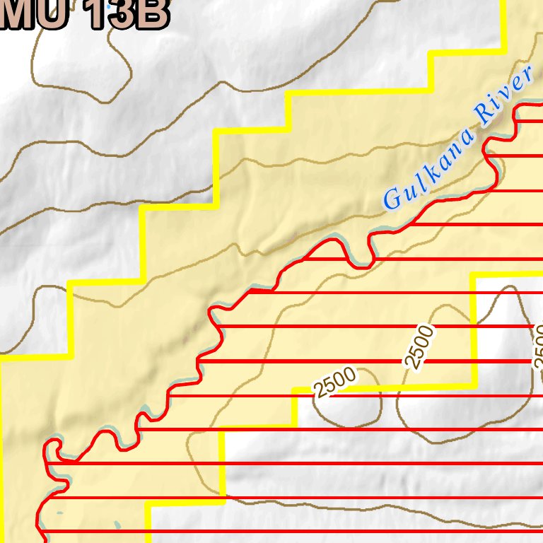 Sourdough Controlled Use - Federal Subsistence Hunt Map by Bureau of ...