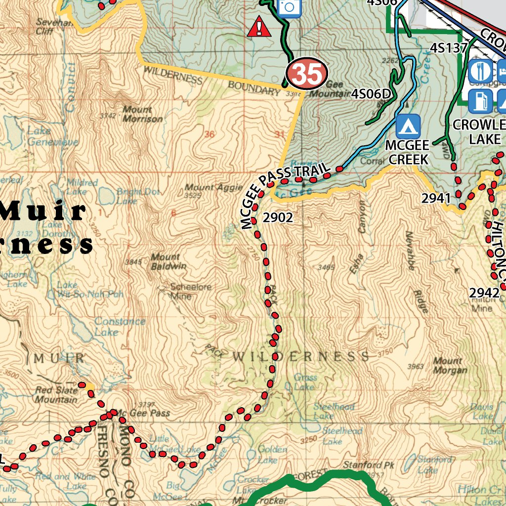 CTUC Inyo National Forest North Map by California Trail Users Coalition ...
