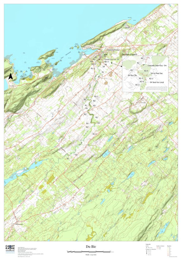 Du Bic Map by Canot Kayak Quebec | Avenza Maps