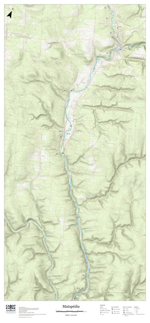 Rivière Matapédia Map by Canot Kayak Quebec | Avenza Maps