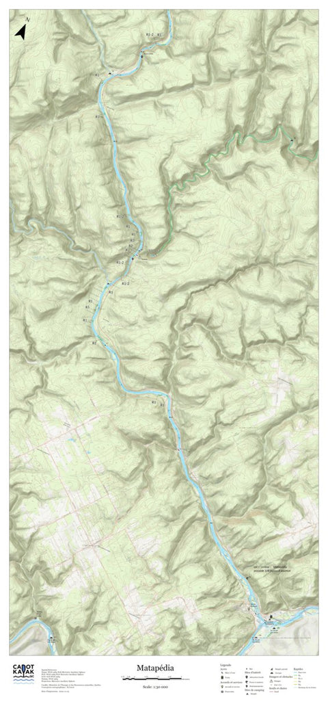 Rivière Matapédia Map by Canot Kayak Quebec | Avenza Maps