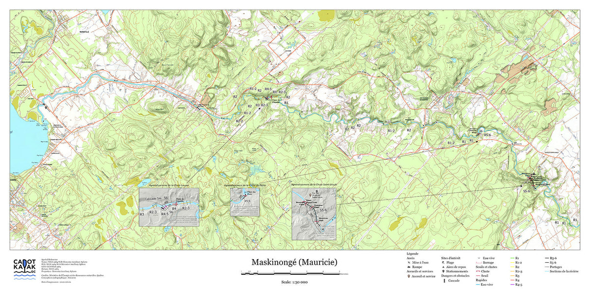 Rivière Maskinongé (Lanaudière) Map by Canot Kayak Quebec | Avenza Maps