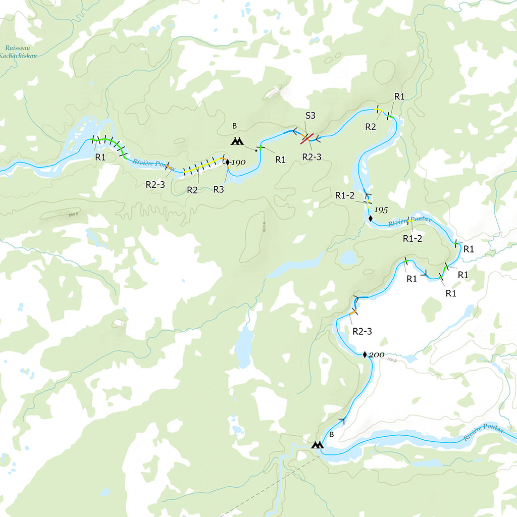 Rivière Pontax Map by Canot Kayak Quebec | Avenza Maps