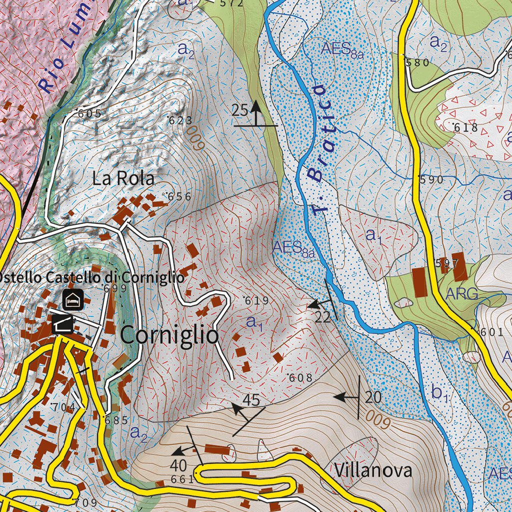 GEOSITI REGIONE EMILIA ROMAGNA: Frana di Corniglio Map by CARTAGO ...