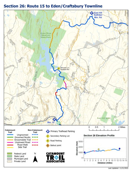 Catamount Trail - Section 26 Map by Catamount Trail Association ...