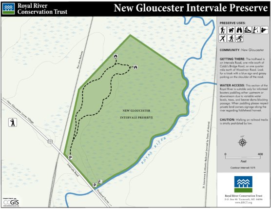 New Gloucester Intervale Preserve Map by Center for Community GIS ...