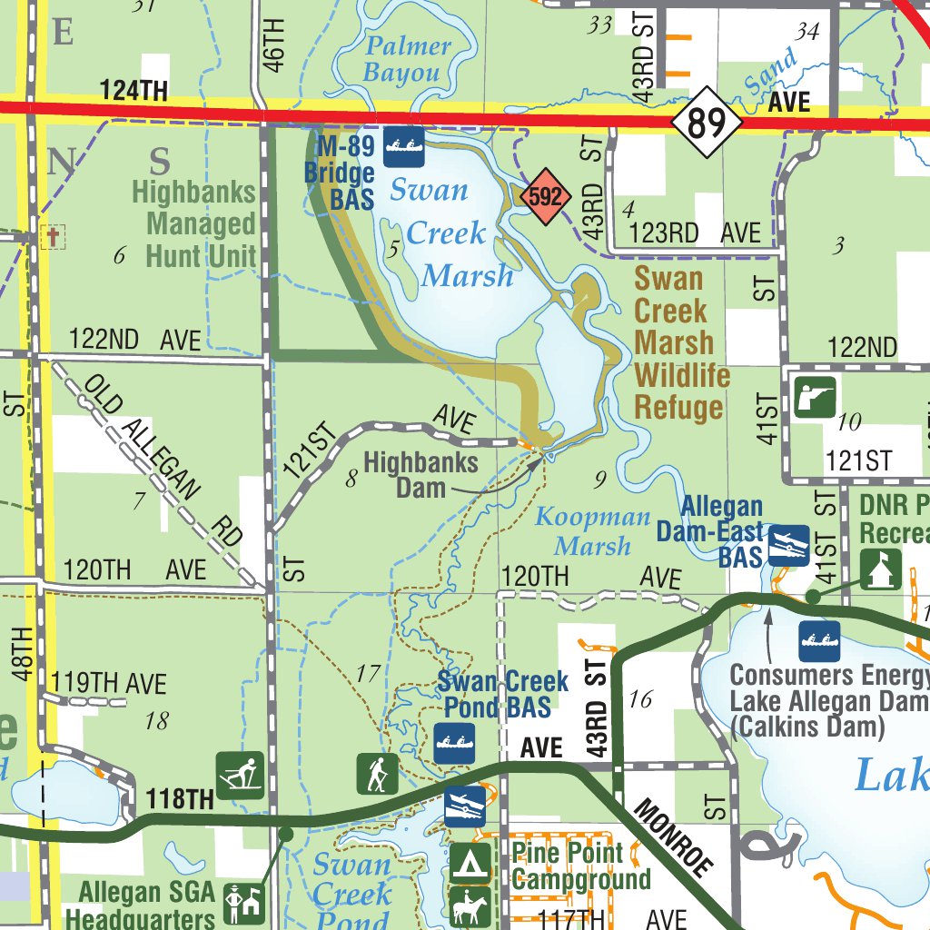 Allegan County 2014-2015 Official Road Map by Christopher J Bessert ...