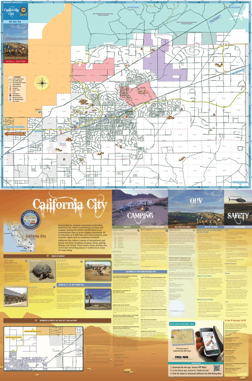 California City OHV Rider Map by City of California City | Avenza Maps
