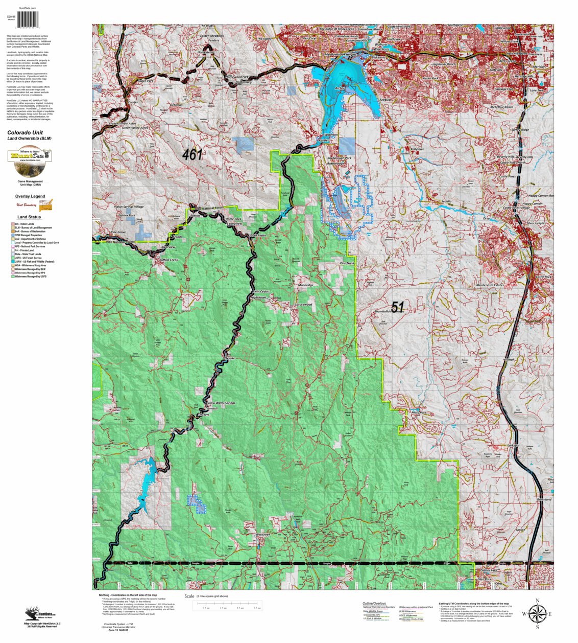 Colorado_Unit_51_Landownership Map by Colorado HuntData LLC | Avenza Maps