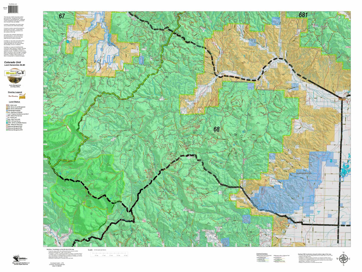 Colorado_Unit_68_Landownership Map by Colorado HuntData LLC | Avenza Maps