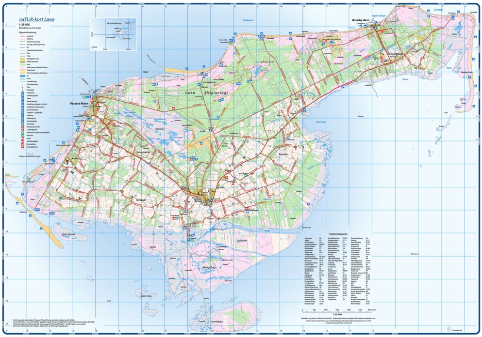 Læsø naturkort Map by Compukort | Avenza Maps