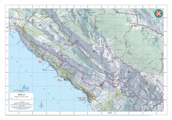 Brela Map by Croatian Mountain Rescue Service - HGSS | Avenza Maps