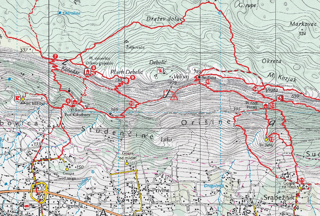 Kozjak Map by Croatian Mountain Rescue Service - HGSS | Avenza Maps