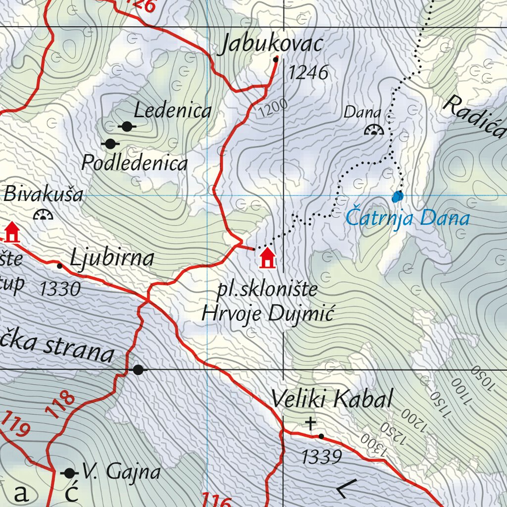 Mosor Map by Croatian Mountain Rescue Service - HGSS | Avenza Maps