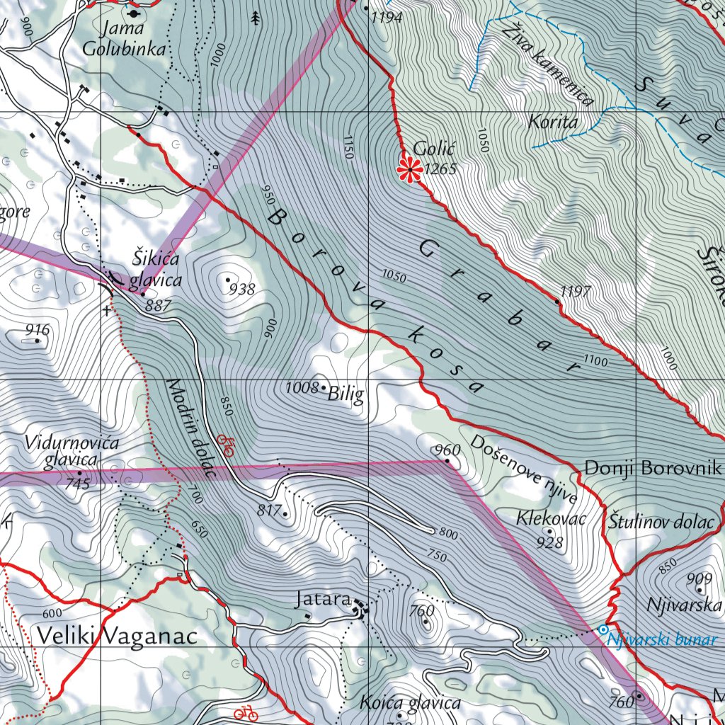 National park Paklenica Map by Croatian Mountain Rescue Service - HGSS ...