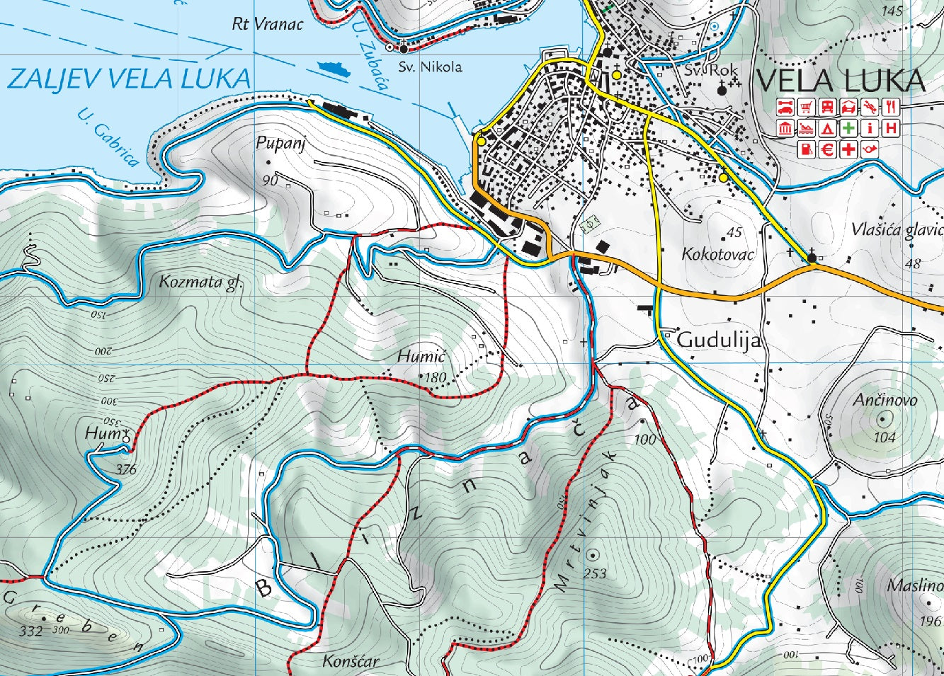 Otok Korčula Map by Croatian Mountain Rescue Service - HGSS | Avenza Maps