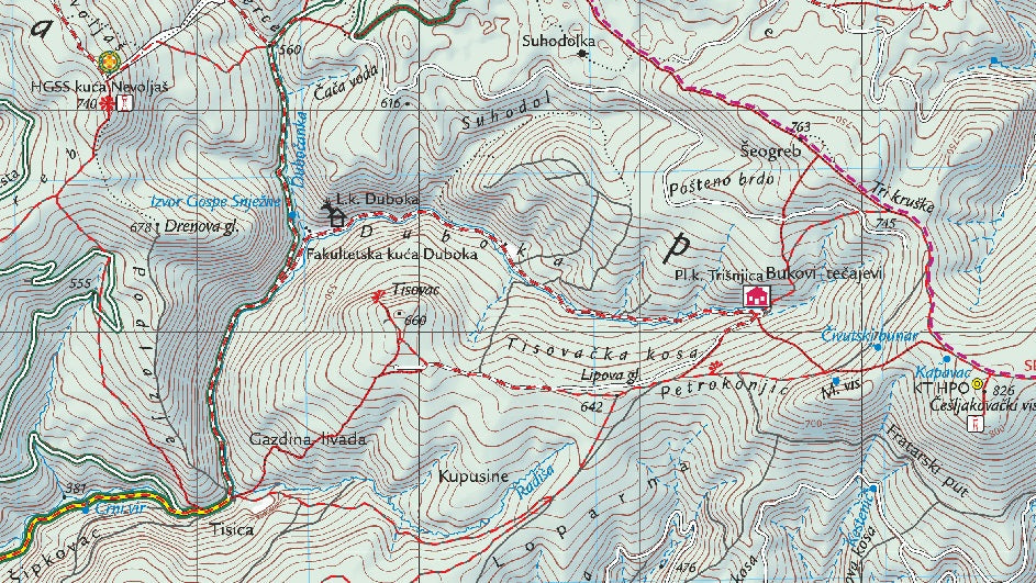 Papuk Map by Croatian Mountain Rescue Service - HGSS | Avenza Maps