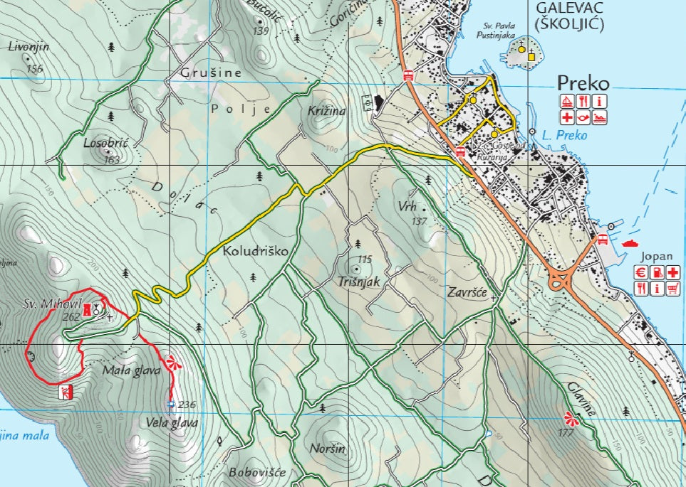 Ugljan Map by Croatian Mountain Rescue Service - HGSS | Avenza Maps