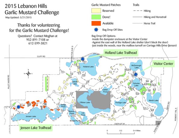 Garlic Mustard Challenge Map by Dakota County | Avenza Maps