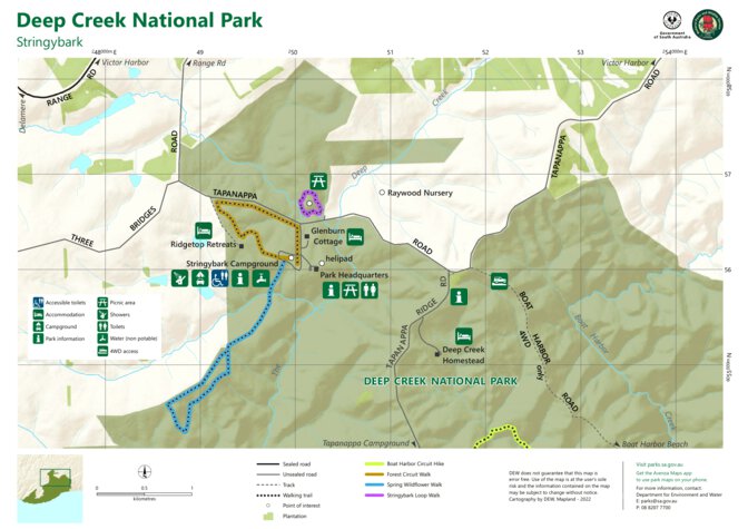 Deep Creek National Park Stringybark map by Department for Environment ...
