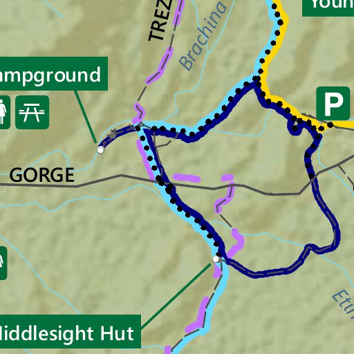 Ikara-Flinders Ranges National Park - Bunyeroo Aroona Map by Department ...