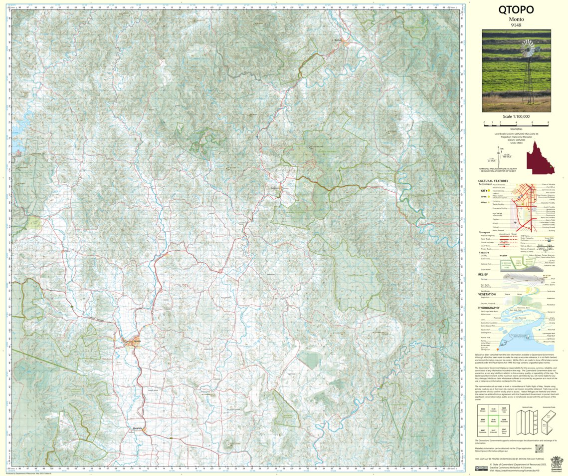 Monto (9148) Map by Department of Resources | Avenza Maps