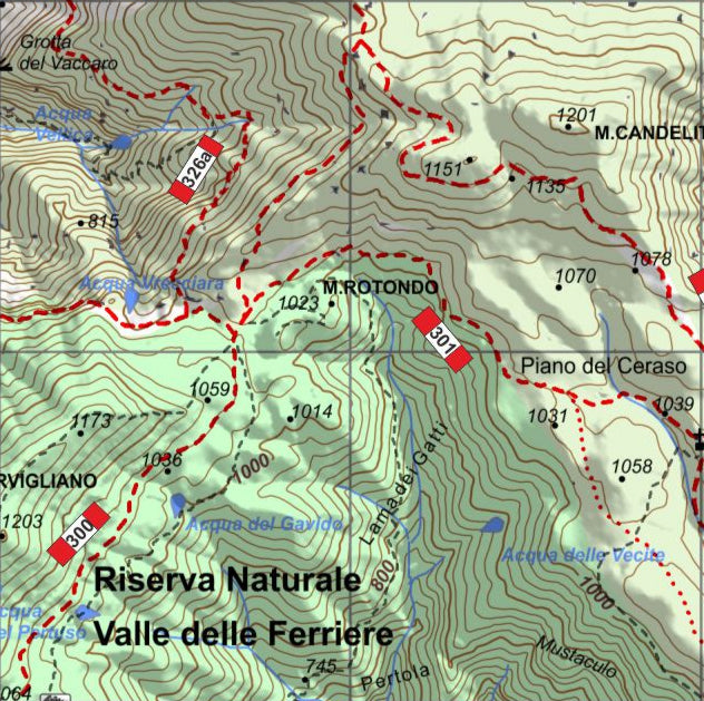 N° 18 Monti Lattari - Penisola Sorrentina - Costiera Amalfitana Map by ...