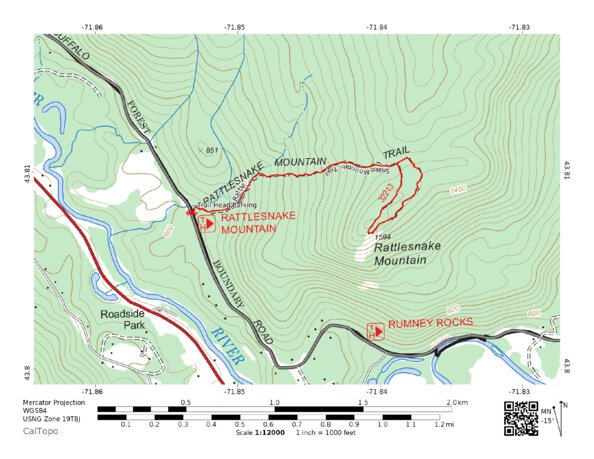Rattlesnake Mountain Map by Effortless Adventure LLC | Avenza Maps