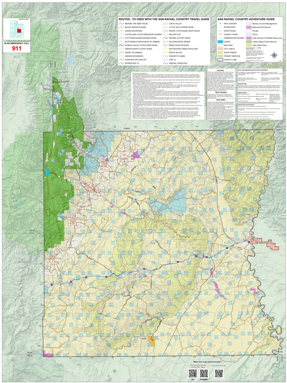 SRC Adventure Guide Map by Emery County Travel, UT | Avenza Maps