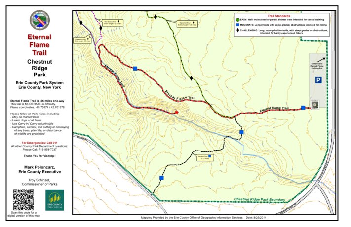 Eternal Flame Trail Map by Erie County | Avenza Maps