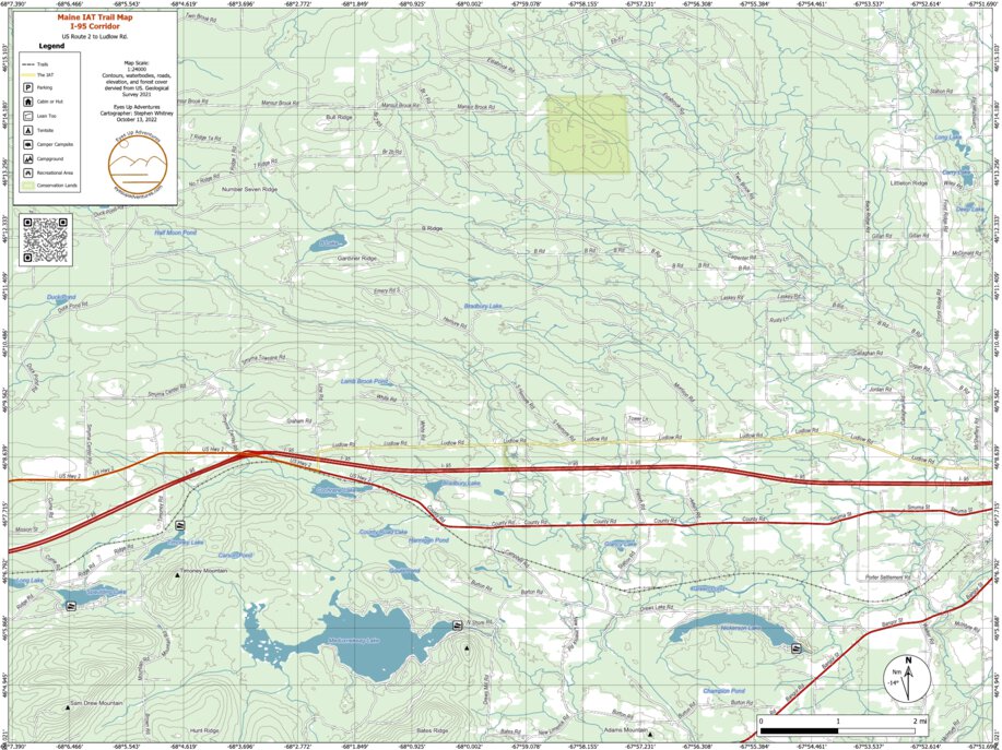 Maine IAT Section 5: I-95 Corridor Map by Eyes Up Adventures | Avenza Maps