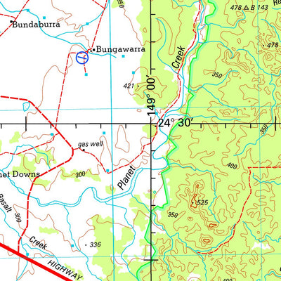 Baralaba SG55 - 04 Map by Geoscience Australia | Avenza Maps