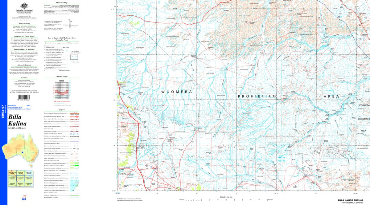 Billa Kalina SH53 - 07 Map by Geoscience Australia | Avenza Maps