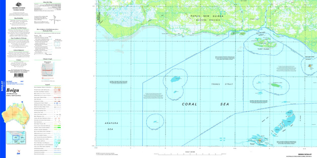 Boigu SC54 - 07 Map by Geoscience Australia | Avenza Maps