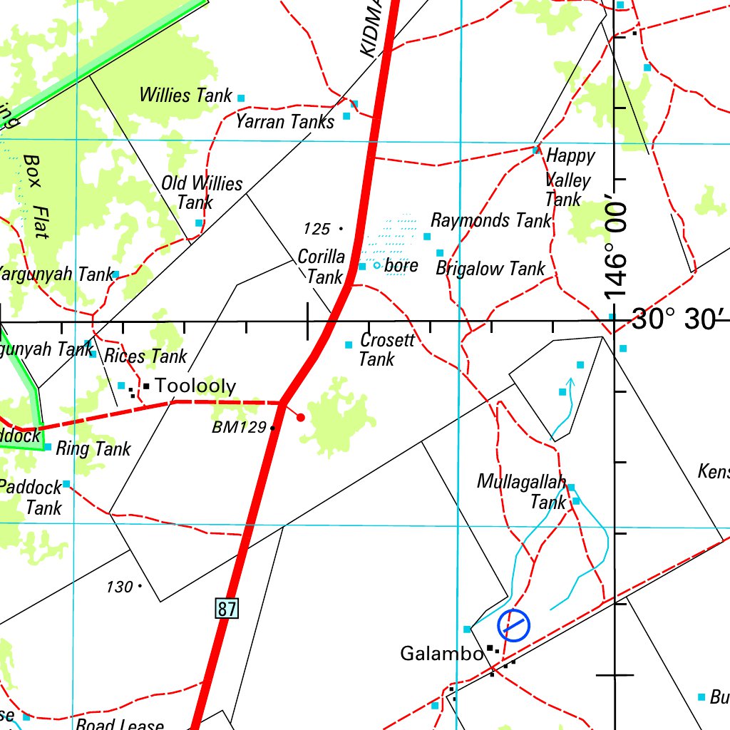 Bourke SH55 - 10 Map by Geoscience Australia | Avenza Maps