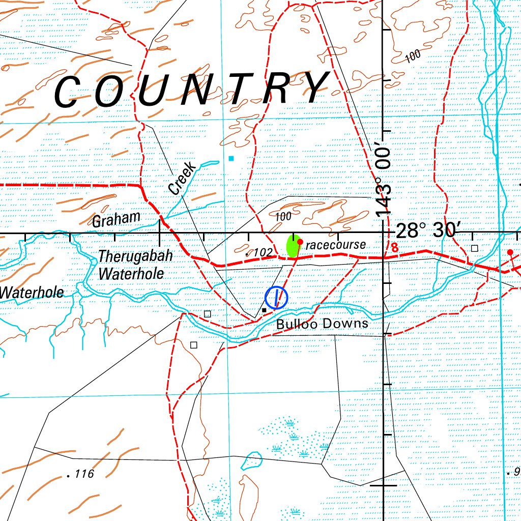 Bulloo SH54 - 04 Map by Geoscience Australia | Avenza Maps