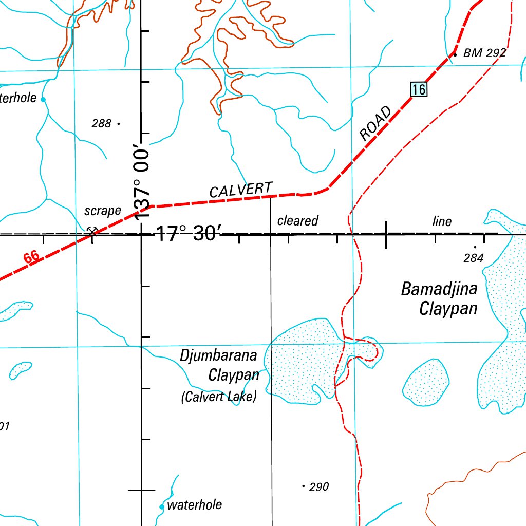 Calvert Hills SE53 - 08 Map by Geoscience Australia | Avenza Maps