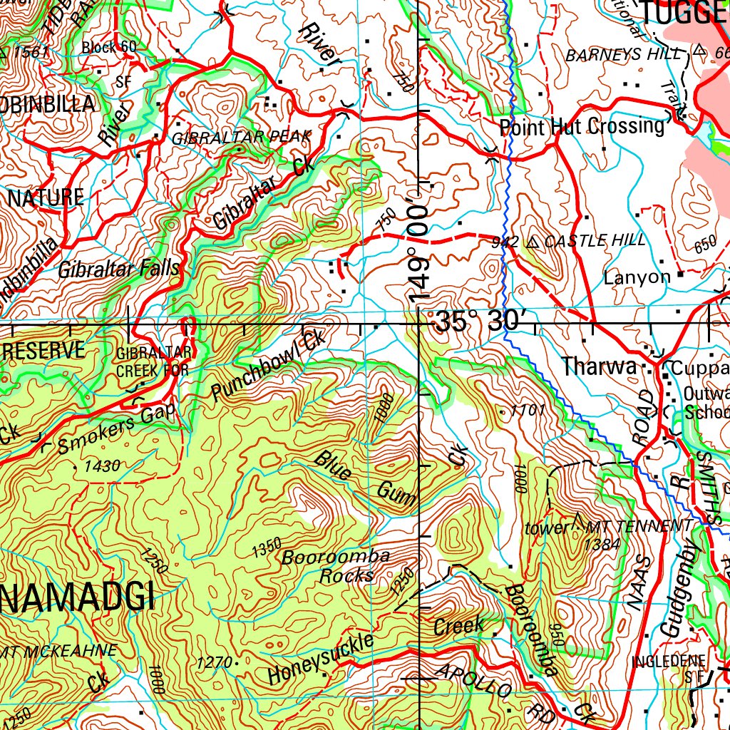 Canberra - SI55-16 Map by Geoscience Australia | Avenza Maps