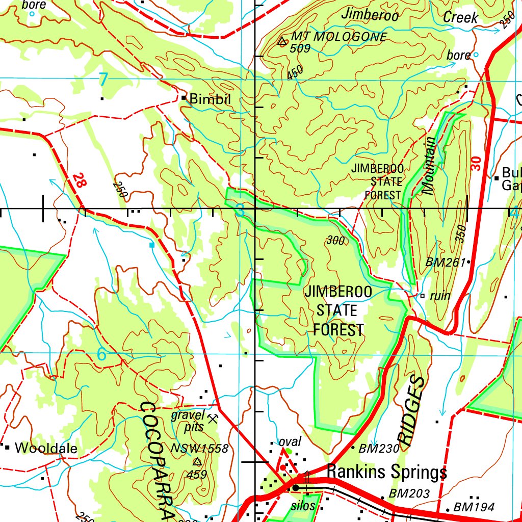 Cargelligo SI55 - 06 Map by Geoscience Australia | Avenza Maps