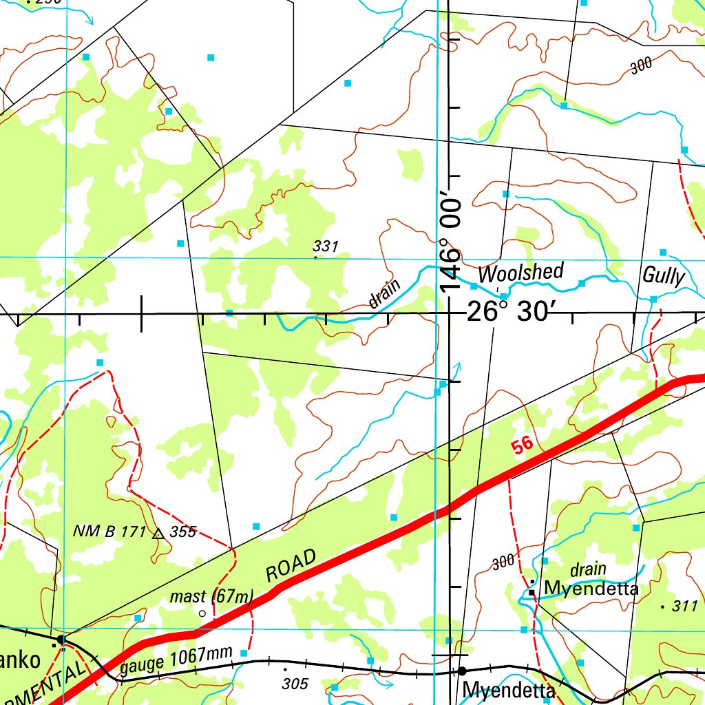 Charleville SG55 - 10 Map by Geoscience Australia | Avenza Maps